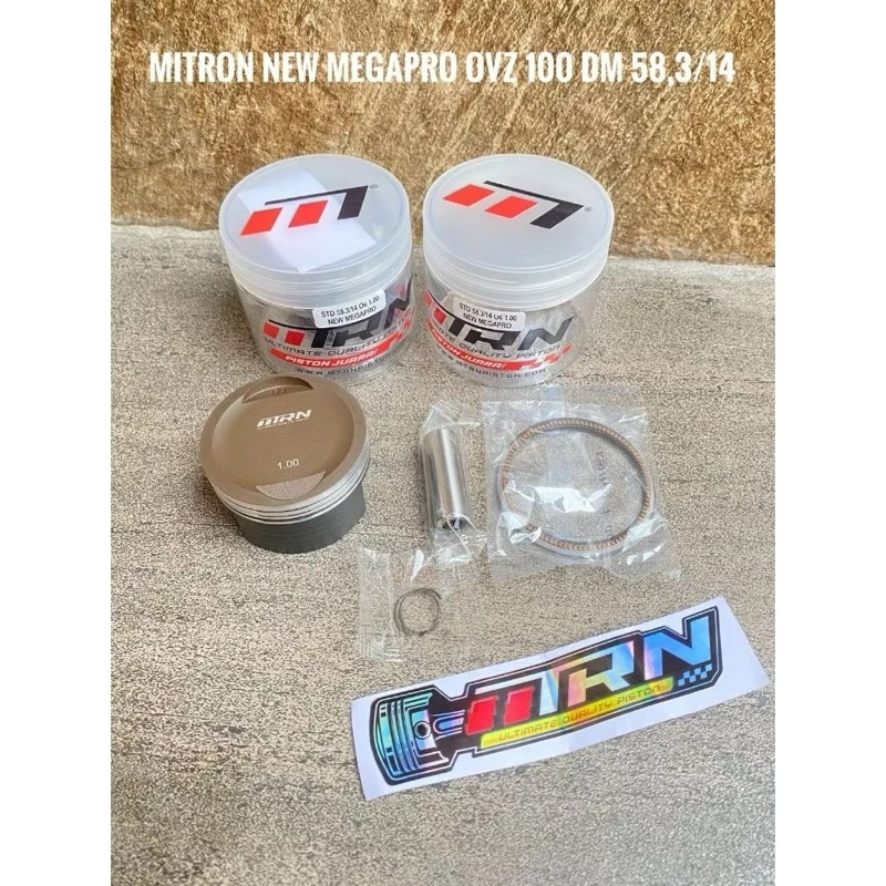 Jual PISTON KIT RACING MITRON X NEW MEGA PRO PIN 14 DIAMETER 58.3 ...