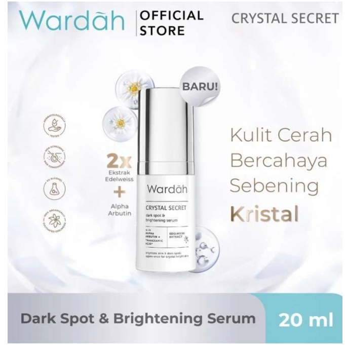 Jual Wardah crystal secret dark spot & brightening serum 20ml | Shopee Indonesia