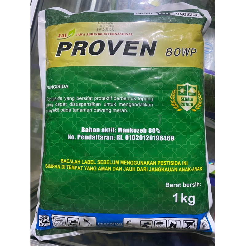 Jual PROVEN 80WP Fungisida mankozeb hijau | Shopee Indonesia