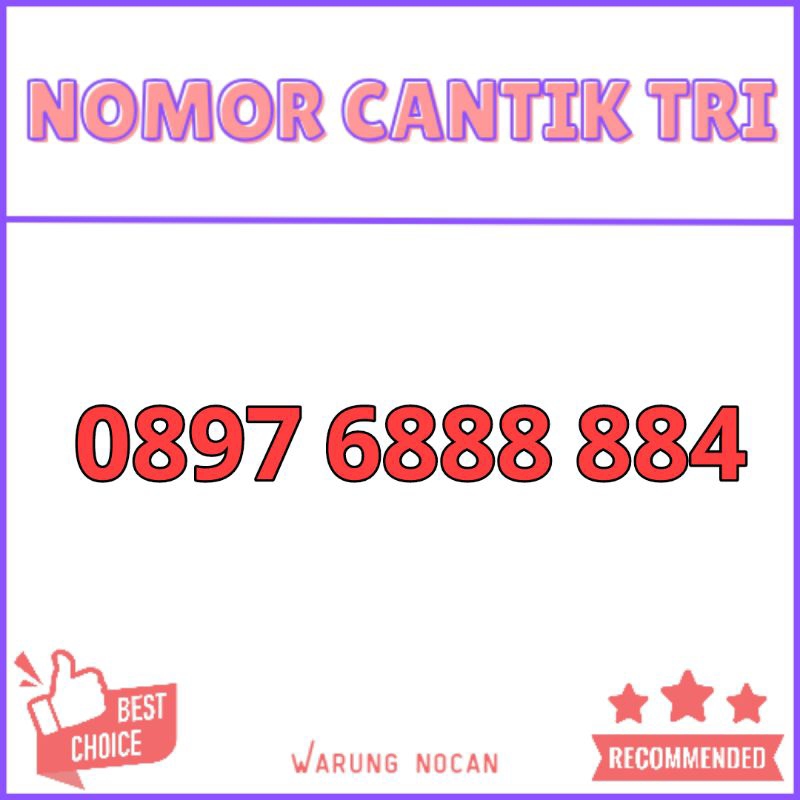 Jual Perdana Nomor cantik tri three 3 88888 | Shopee Indonesia