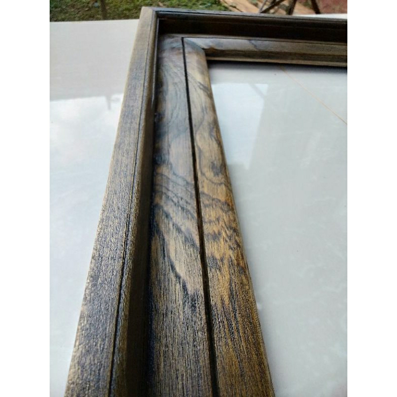 Jual frame kayu jati/figura lukisan kayu jati rustik alami | Shopee ...