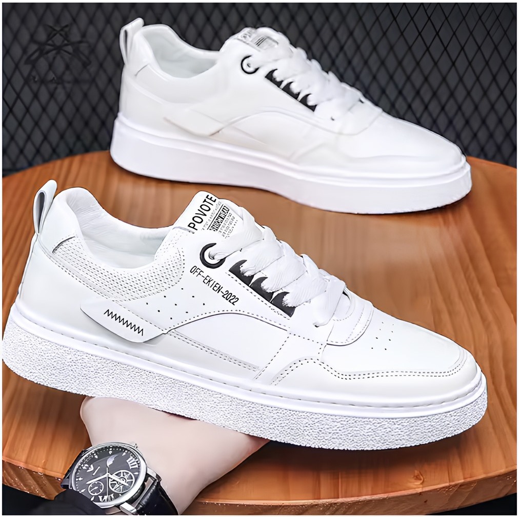 Jual Sepatu Sneakers Casual Pria Keren Sepatu kerja Kuliah Import Model ...