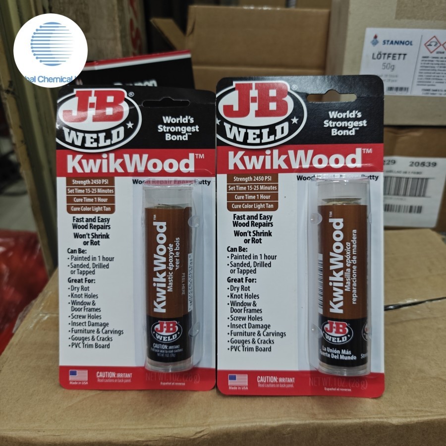 Jual JB Weld Kwik Wood Repair Putty / Lem Kayu Putty 28 g | Shopee ...