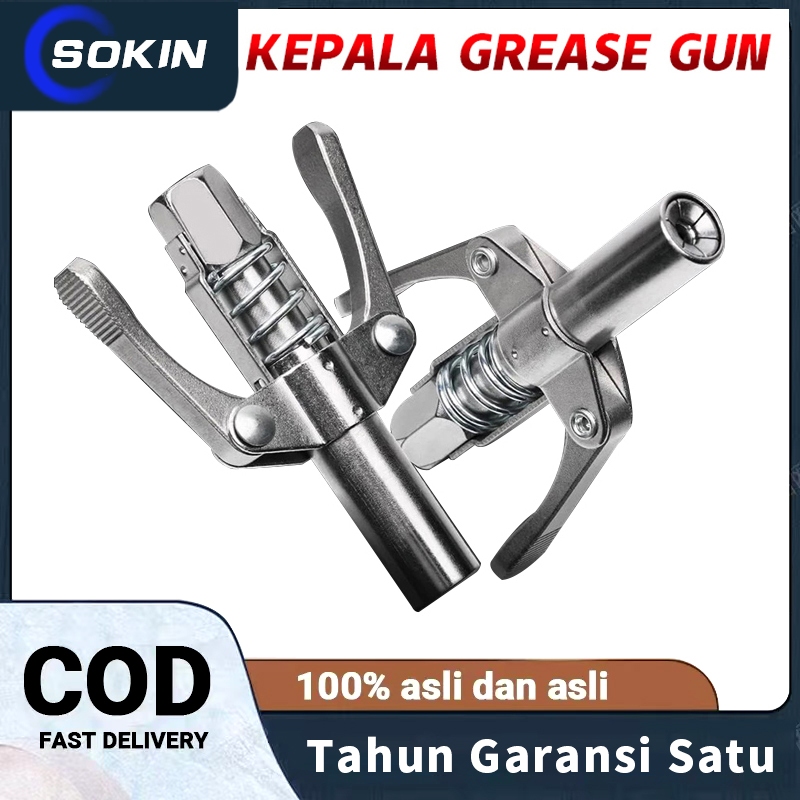 Jual SOKIN Grease Gun Grease Coupler Heavy Duty Dengan Handle Ganda ...