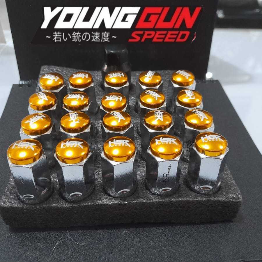 Jual baut roda variasi gold isi 20 pcs hsr wheels toko variasi semarang ...