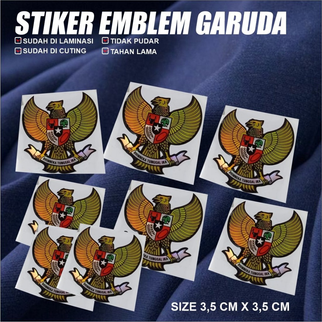 Jual Stiker Emblem Garuda | Stiker Timbul Garuda Indonesia | Sticker ...
