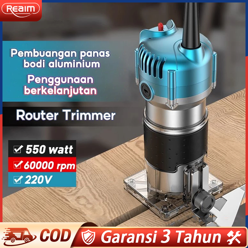 Jual REAIM Wood Trimmer Mesin Profil Kayu 6mm 1/4 Inchi Wood Trimmer ...