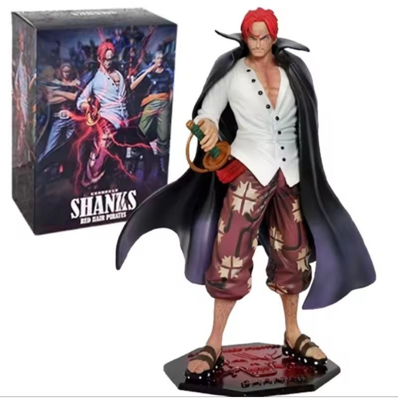Jual shanks action figure one piece red dxf grandline men | Shopee ...