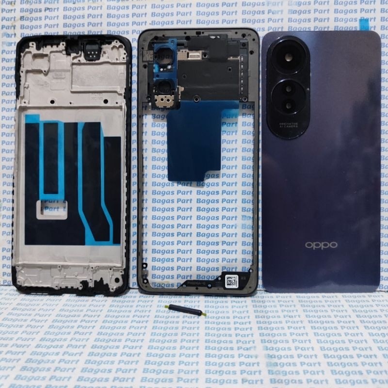 Jual Casing Housing Kesing Fullset Oppo A60 ada 3bagian Backdor + Ring ...