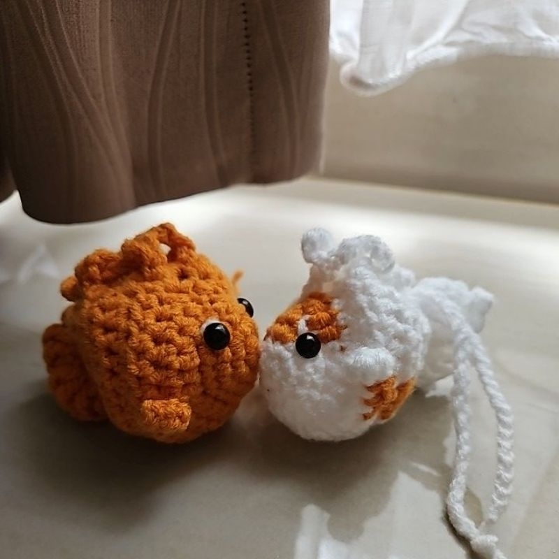 Jual goldfish pouch bag charm crochet handmade | Shopee Indonesia