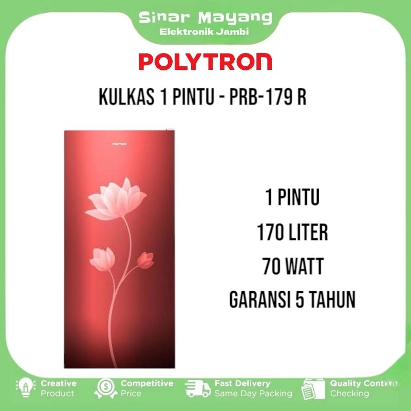 Jual Kulkas POLYTRON PRB-179/ Kulkas 1 Pintu POLYTRON/ Garansi Resmi ...