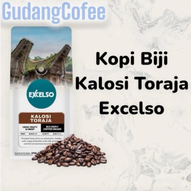 Jual Kopi Biji Excelso Kalosi Toraja 200G | Shopee Indonesia