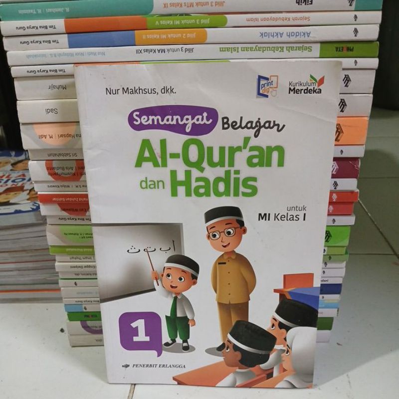 Jual Buku Penerbit Erlangga Semangat Al-Qur'an dan Hadis untuk MI Kelas I Kurikulum Merdeka ...