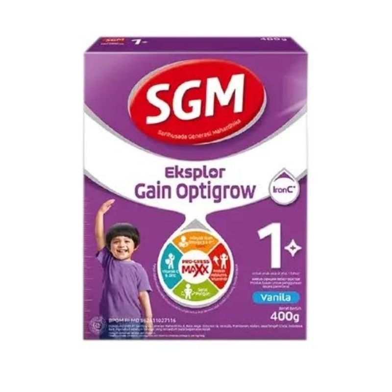 Jual SGM Eksplor Gain Optigrow 1+ Susu Pertumbuhan | Shopee Indonesia