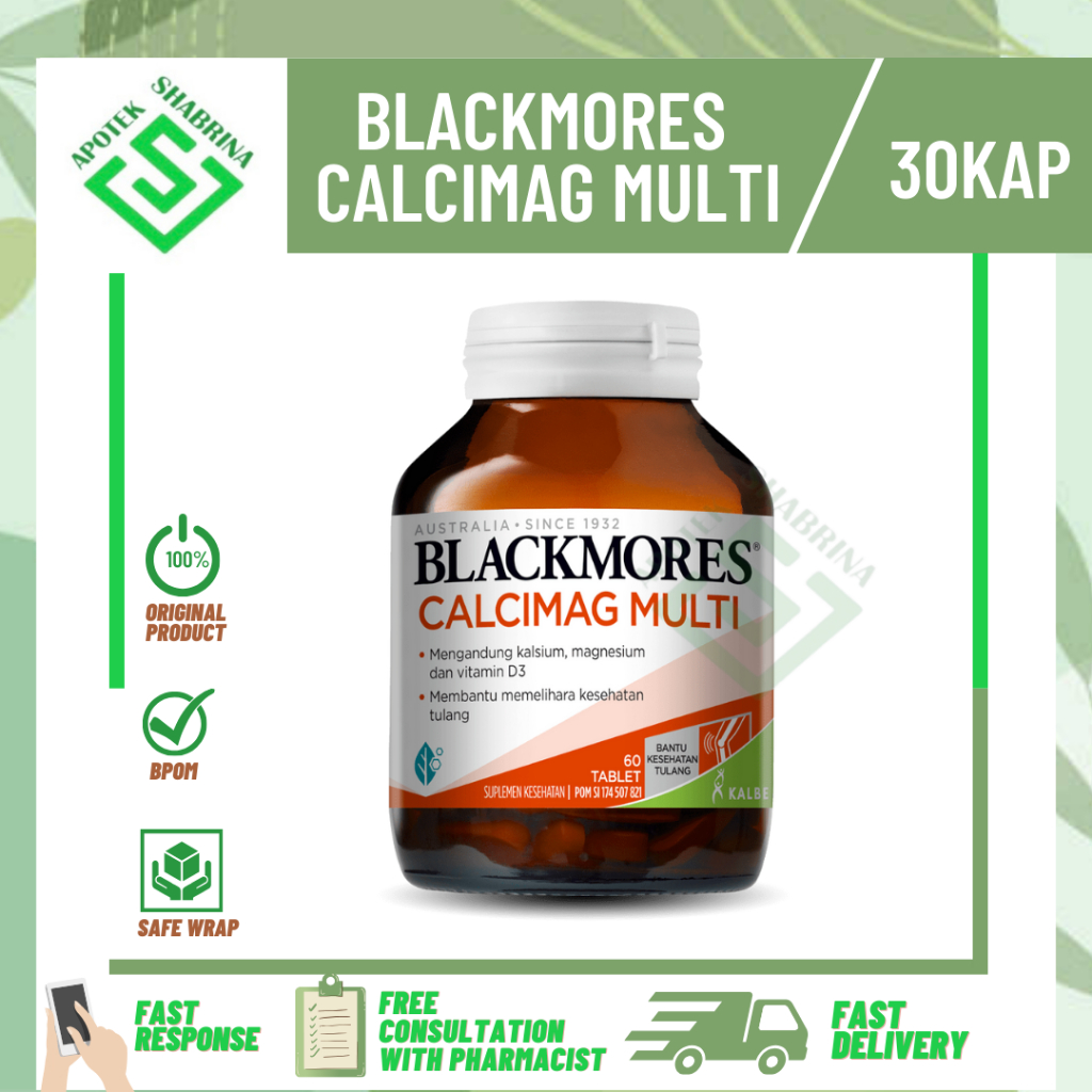 Jual Blackmores Calcimag Multi Suplemen Kesehatan Tulang | Shopee Indonesia