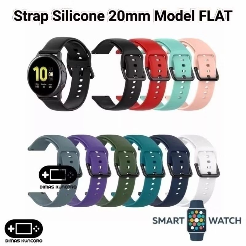 Jual Strap Silicone 20mm FLAT fitme soul coros pace 2 pro X spectre gen ...
