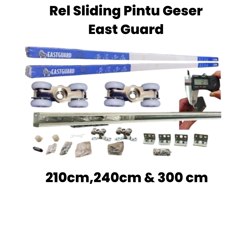 Jual REL SLIDING EASTGUARD - Rel Pintu Dorong - Sliding Rail Galvanis ...