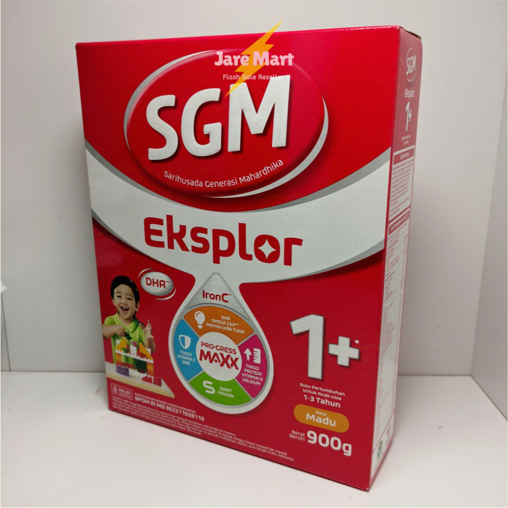 Jual SGM 1+ Vanilla 900GR Susu Pertumbuhan | SGM 1+ Eksplor | Shopee Indonesia