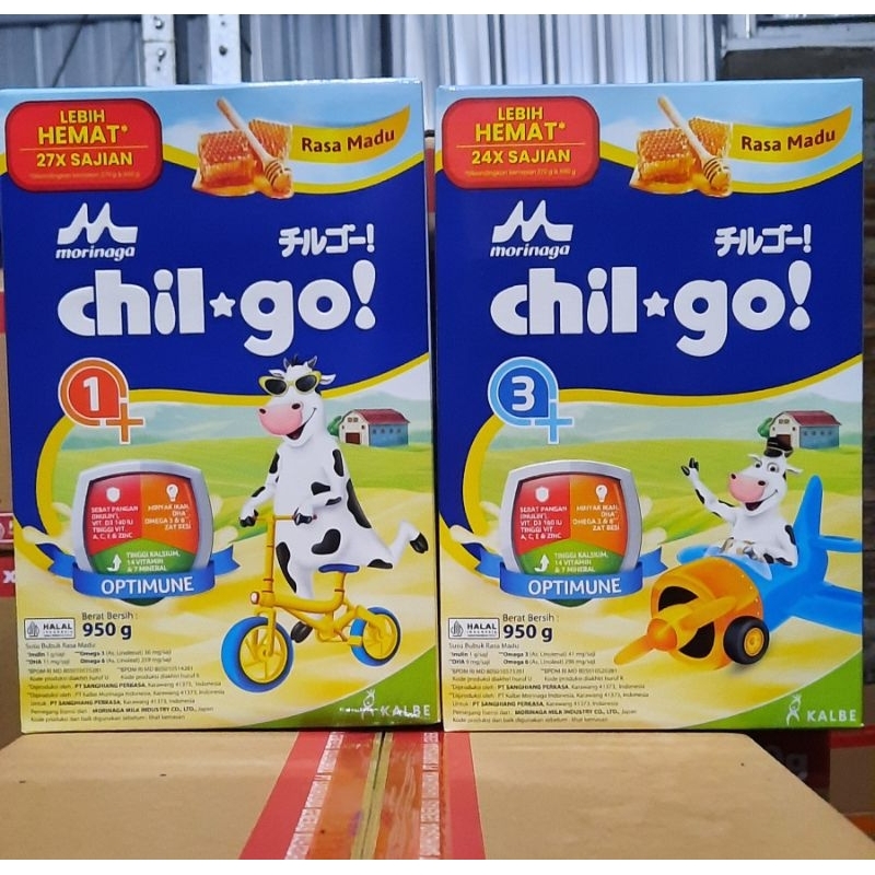Jual MORINAGA CHIL GO 1+ 3+ 950GR | Shopee Indonesia