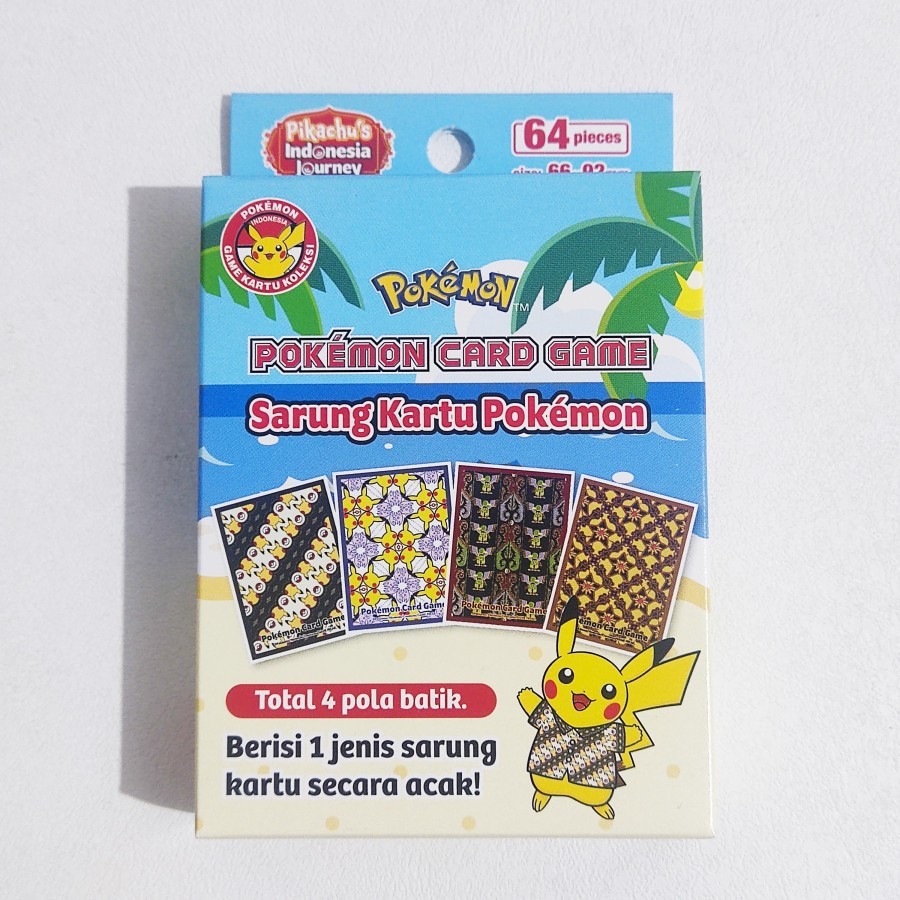 Jual Pokemon Card Sleeve TCG - Set Pikachu Batik Collection Card Sleeve ...