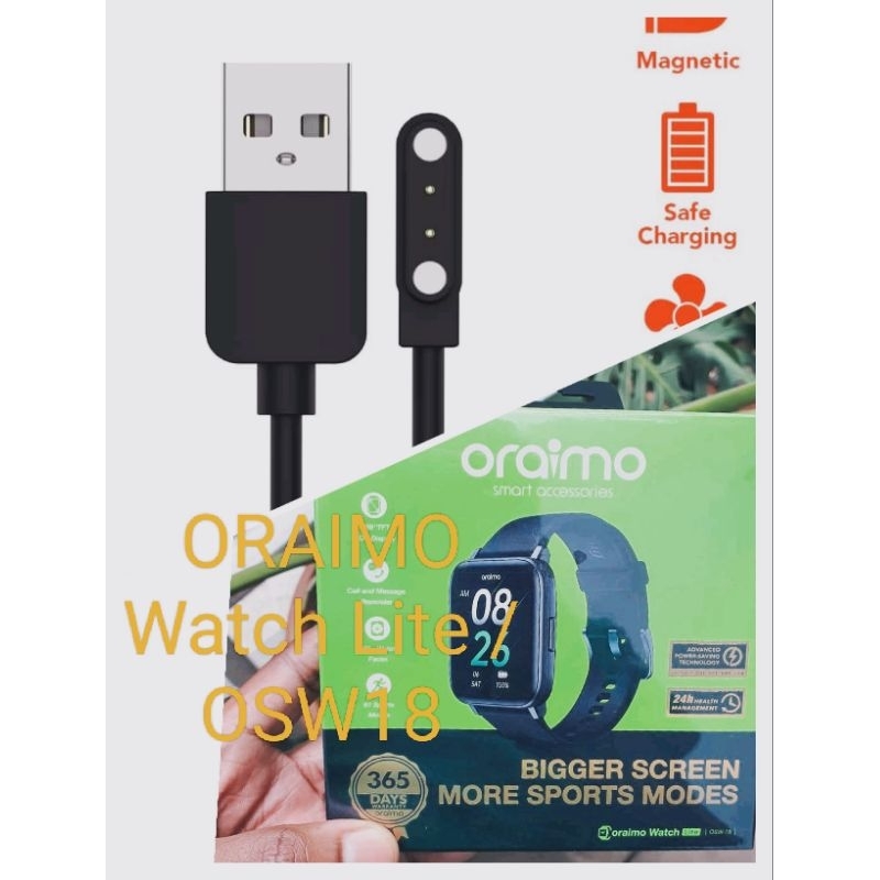Jual Oraimo Watch Lite OSW 18 Smart Watch Kabel Charger Smartwatch ...