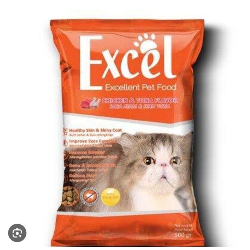 Jual EXCEL raca chicken & tuna flavor kemasan pabrik 500gr | Shopee ...