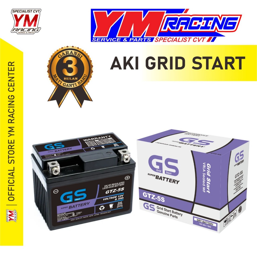 Jual AKI KERING MIO J GTZ-5S / ACCU KERING MIO SOUL GT 115 | ACU KERING XRIDE 115 ( AKI KERING ...
