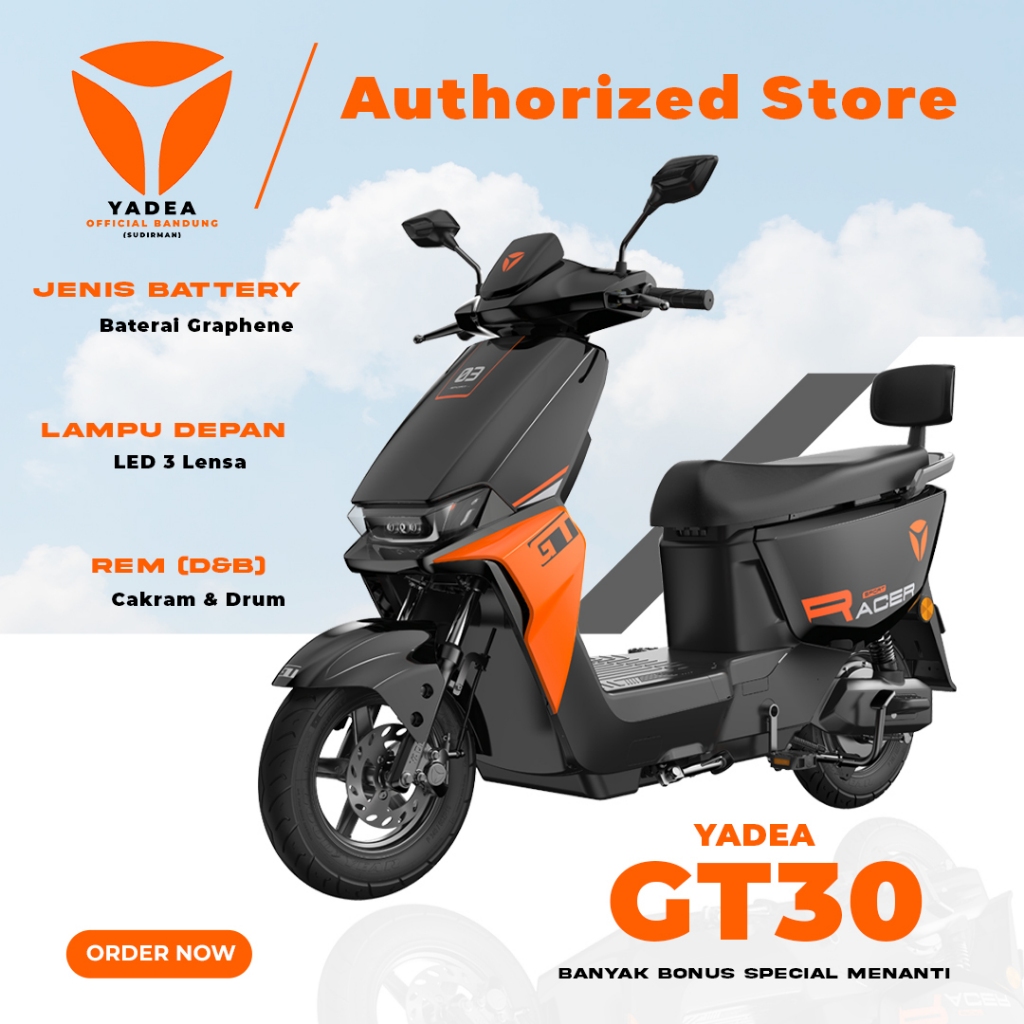Jual (PENGIRIMAN LUAR KOTA BANDUNG) Sepeda Listrik YADEA GT30 | YADEA ...