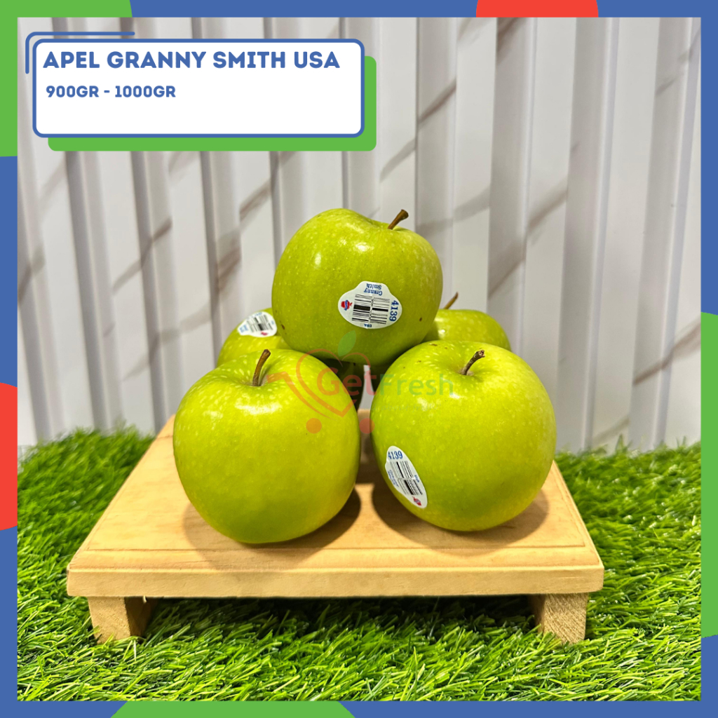Jual Apel Hijau Granny Smith USA Pack 900gr - 1kg | Shopee Indonesia