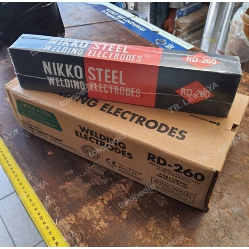 Jual Nikko Steel Welding Electrodes RD260 - 2mm/Kawat Las Listrik 2mm | Shopee Indonesia