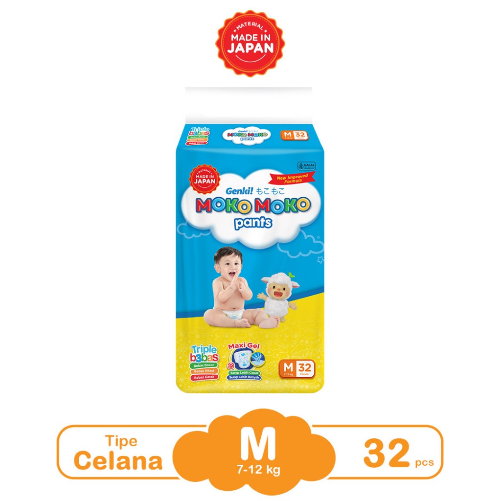 Jual Genki Moko Moko Pants - Popok Celana Bayi M32 | Shopee Indonesia
