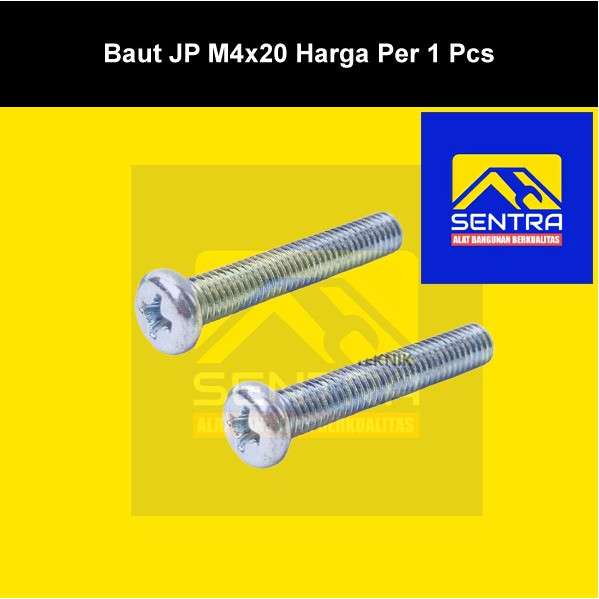 Jual Baut JP M4x20 Harga Per 1 Pcs | Shopee Indonesia