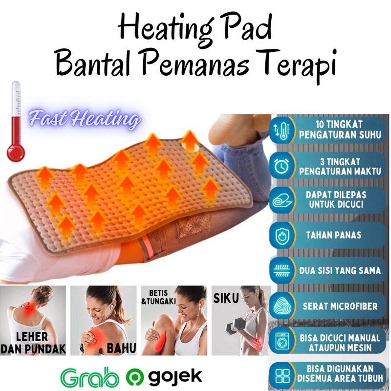 Jual Bantal Pemanas electric terapi panas bisa dicuci ukuran 30X60cm ...