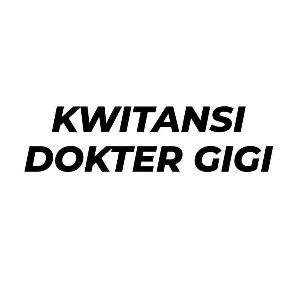 Jual CETAK KWITANSI NOTA DOKTER KLINIK GIGI ISI | Shopee Indonesia