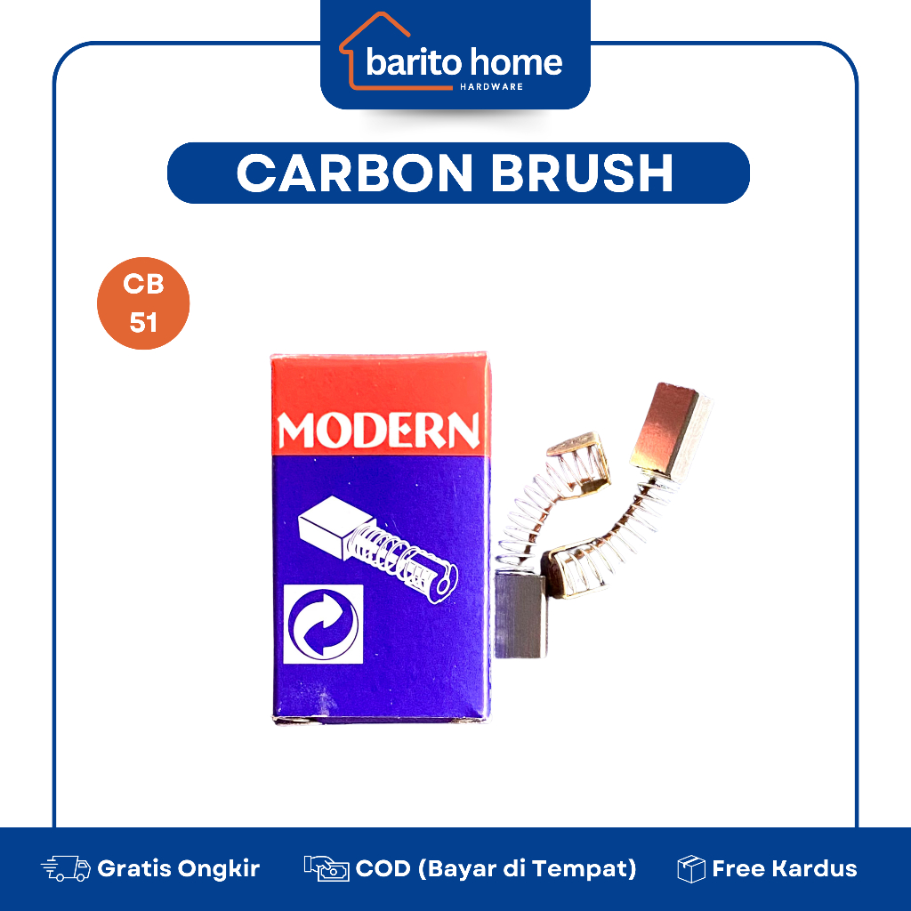 Jual MODERN Carbon Brush CB 51 Kul Sepul Spul Serut Arang Mesin Gerinda ...
