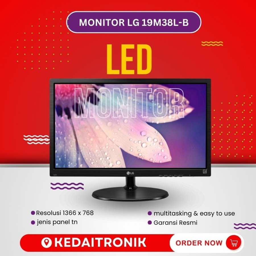 Jual Monitor LG 19M38L-B 19" LED HDMI 19 60Hz 18.5 Inch 19M38L | Shopee ...