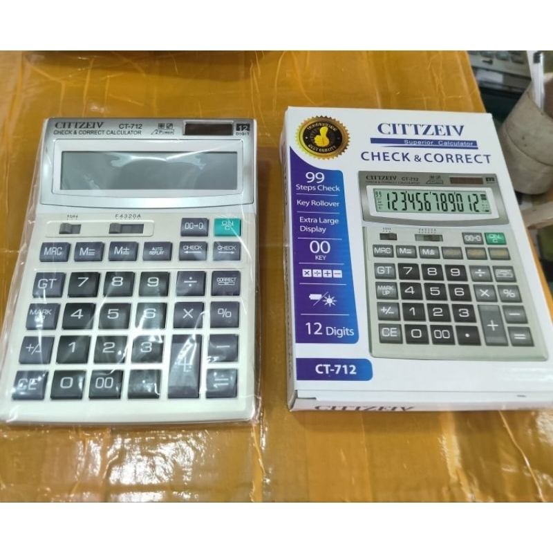 Jual KALKULATOR CITIZEN CT 712, 12 DIGIT | Shopee Indonesia