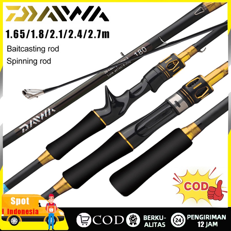 Jual 【READY STOCK 】2024 NEW Ultralight DAIWA Baitcasting Rod Medium ...