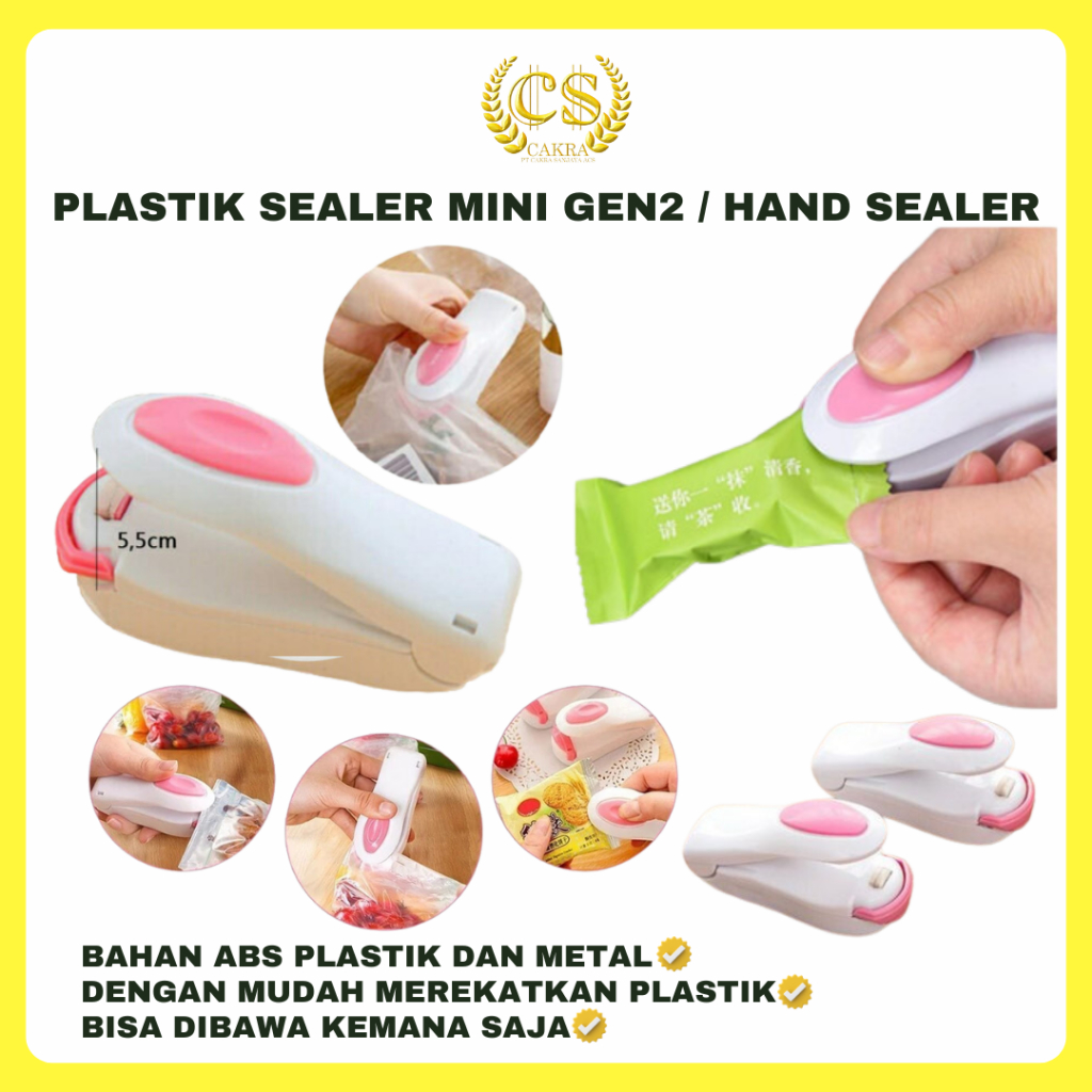 Jual Plastik Sealer Mini GEN2 / Hand Sealer | Shopee Indonesia