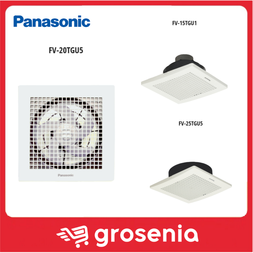 Jual PANASONIC Celling Exhaust fan Plafon 15cm FV-15TGU1 / 20cm FV ...