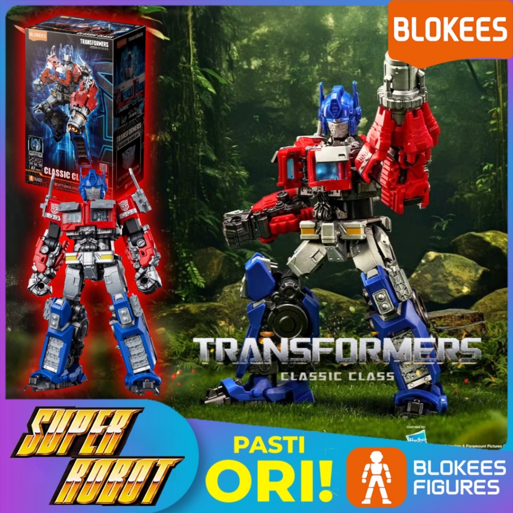 Jual 𝗕𝗟𝗢𝗞𝗘𝗘𝗦 Figure Mainan Transformers Classic Class CC-01 Optimus ...