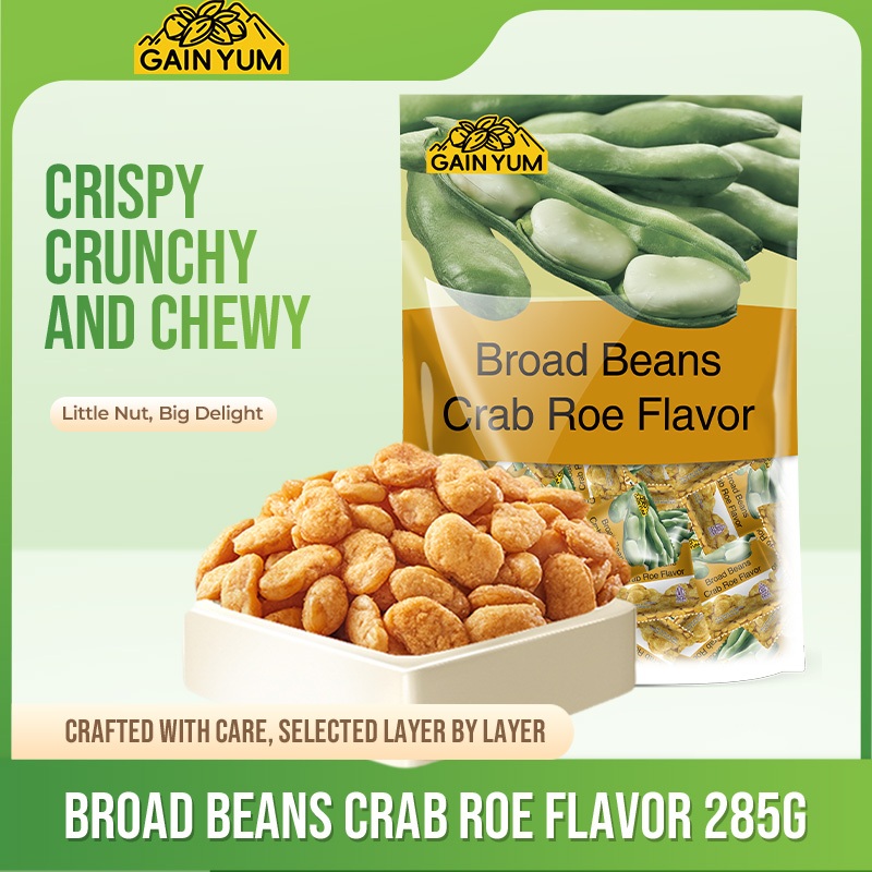 Jual [Chinese Version] Gain Yum, Gan Yuan - Kacang Koro Rasa Telur Kepiting Broad Beans Crab Roe ...