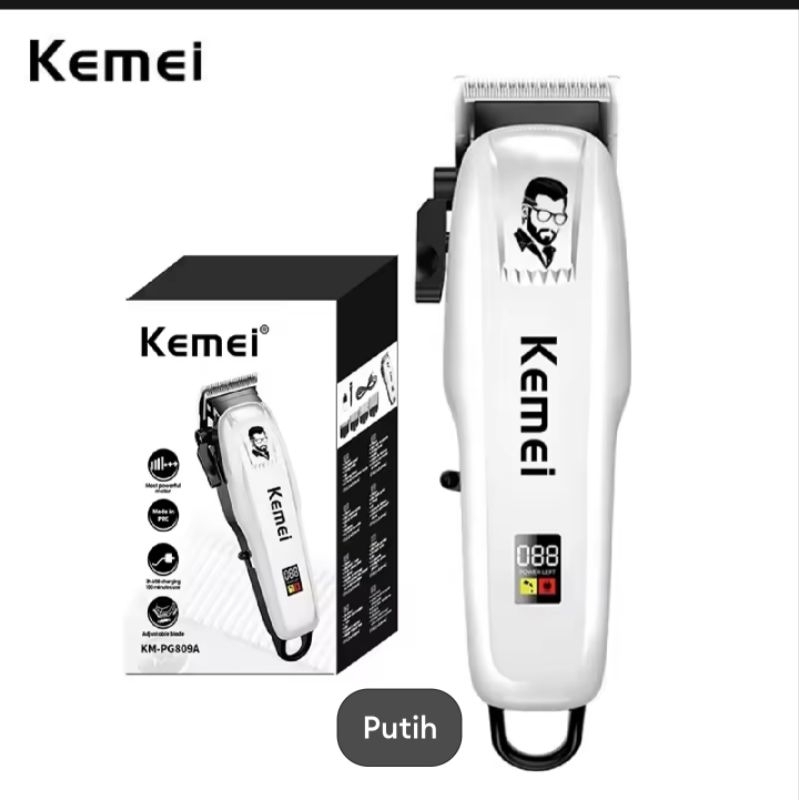 Jual Kemei KM-PG809A Alat Cukur Rambut Elektrik Profesional Rechargeable Kemei PG809A 809A ...