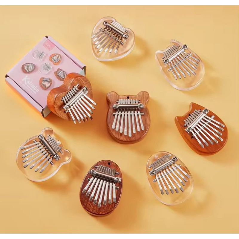 Jual Kalimba Mini Ukuran Saku 8 Key Kalimba Music Instrument Mini ...