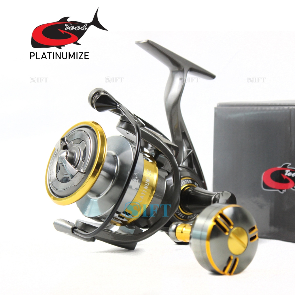 Jual Reel G-TECH PLATINUMIZE SWA 4000 5000 HG PG | Power Handle Metal Body Saltwater One Way ...