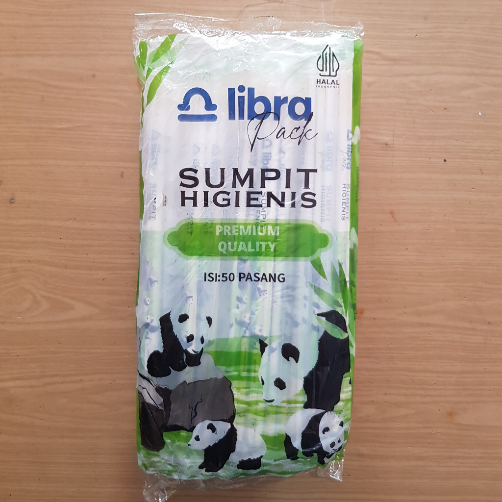 Jual Sumpit Bambu Kayu LIBRA (1 pack isi 50 pasang) termasuk tusuk gigi ...
