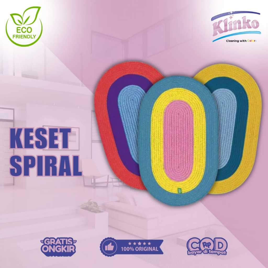 Jual Klinko - Keset Kaki Kamar Mandi Spiral Tiga Warna | Shopee Indonesia