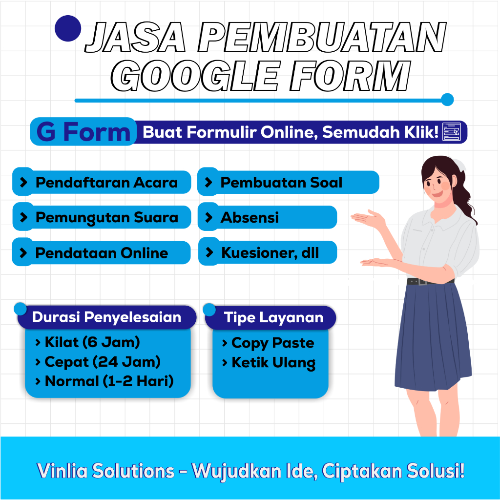 Jual Jasa Pembuatan Formulir Online | Pendataan Online, Kuesioner ...