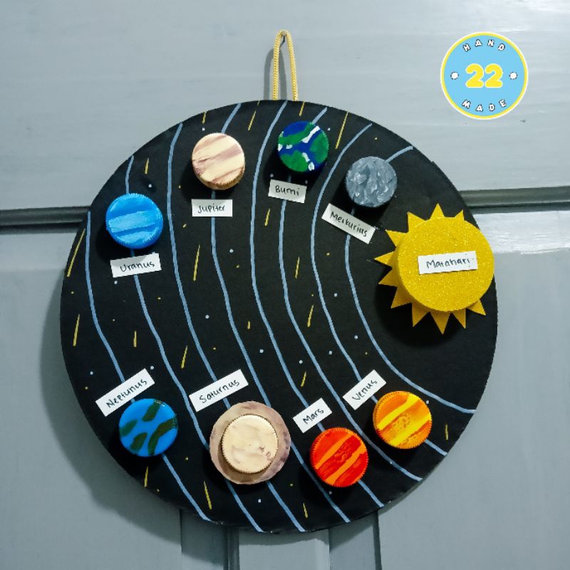 Jual Prakarya Hiasan dinding alat peraga Tata Surya/solar system dari ...