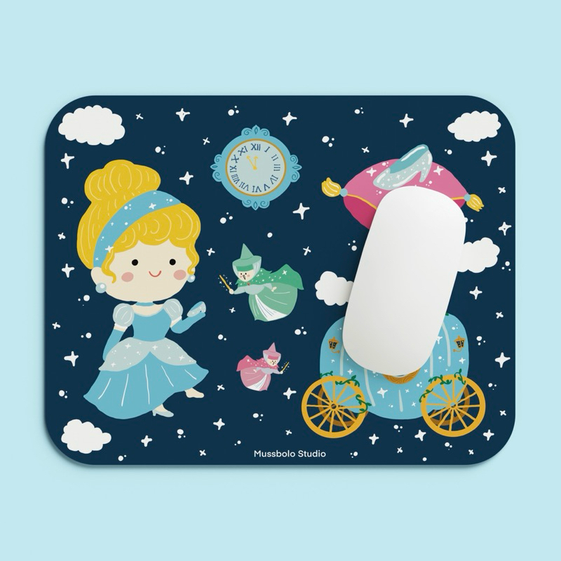 Jual Disney princess mousepad - Cinderella, Ariel, Belle, Rapunzel ...
